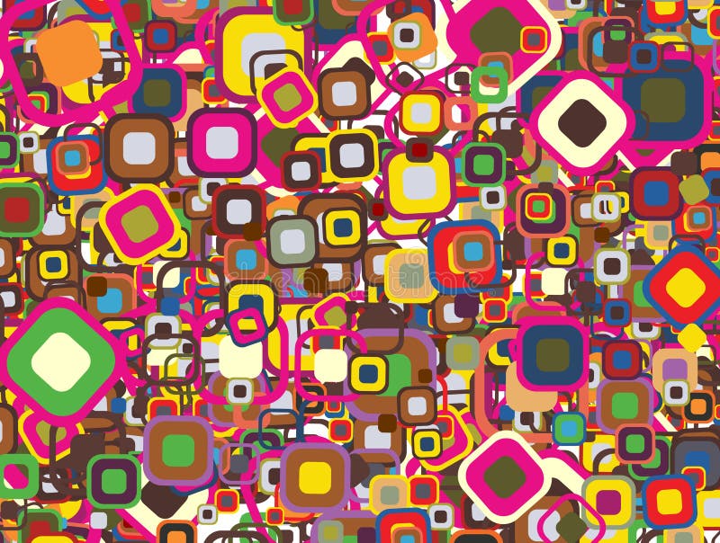 Geometrisch retro patroon vector illustratie. Illustration of ...