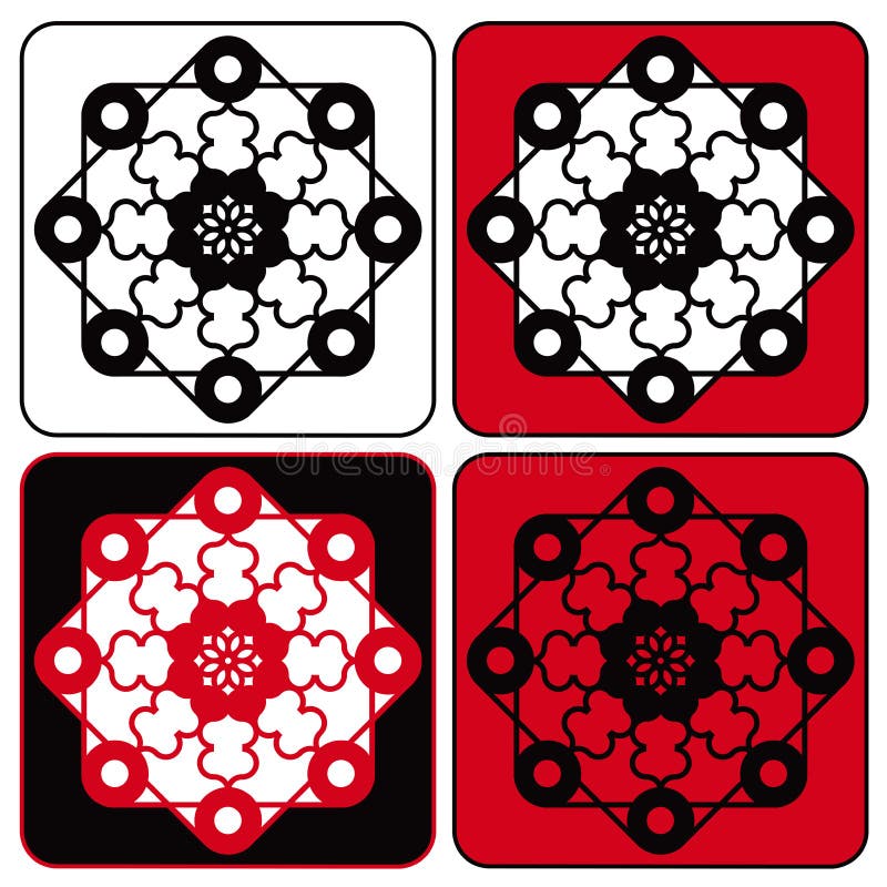 Geometrische Zeichen Oder Symbole Vektor Abbildung - Illustration von ...