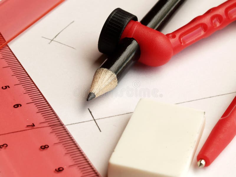Geometry set stock image. Image of semi, school, measure - 4951171