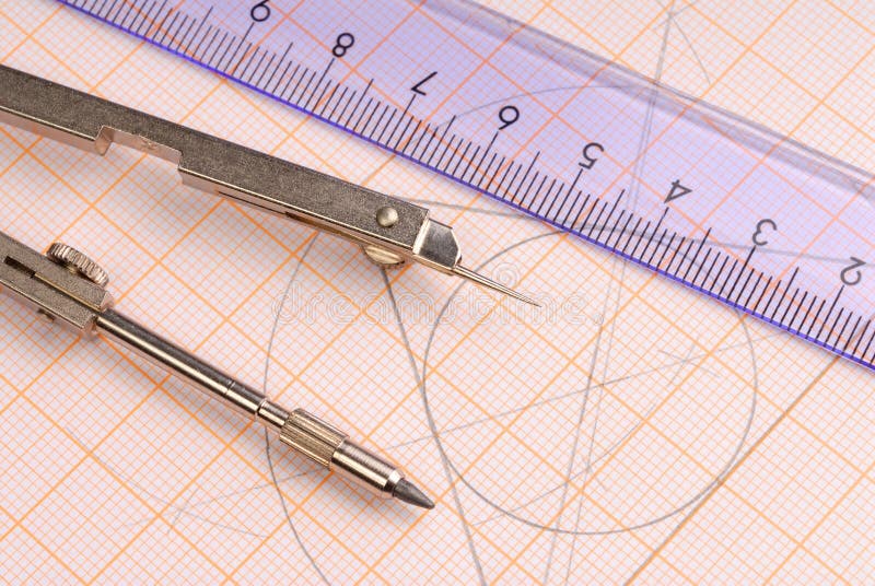 Geometry stock image. Image of drafting, mathematics, pencil - 5468619