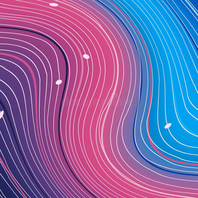 Abstract Geometry Background. Curved Lines. Stock Vector - Illustration ...