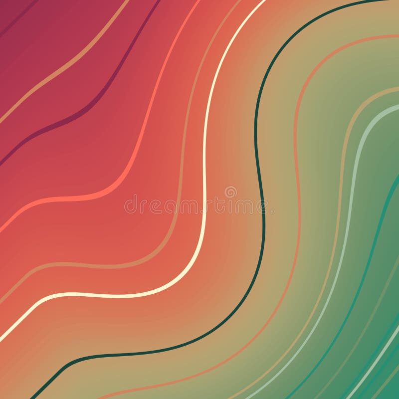 Abstract Geometry Background. Curved Lines. Stock Illustration ...