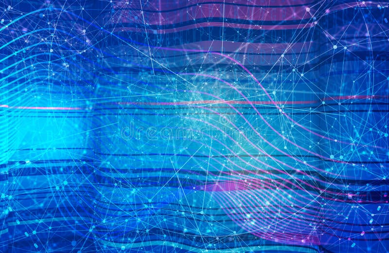 Geometry Abstract Background with Stripes on Waved Surface Stock ...