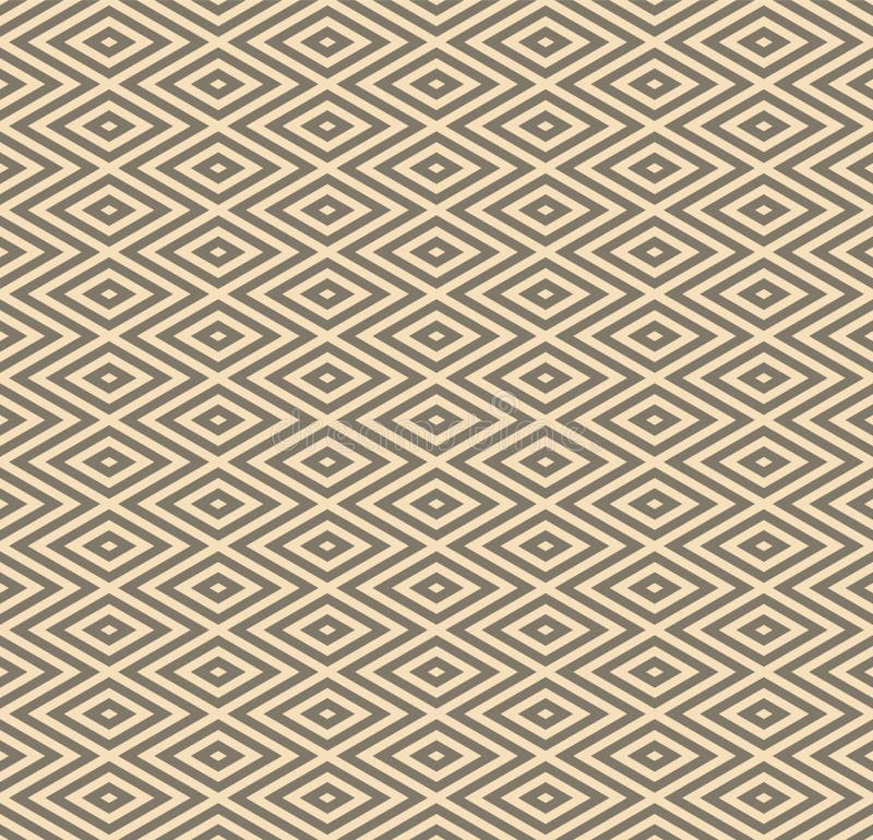Geometric Pattern Seamless Lines Rhombus Shapes Stock Vector ...