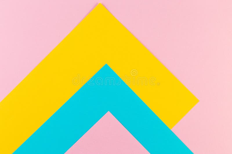 Geometry Background Minimal Concept. Multicolored Paper with Copy Space ...