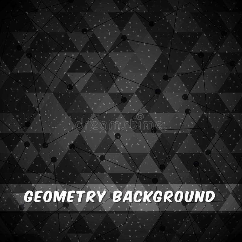 Geometry Black Background, Vector Design Stock Vector - Illustration of ...