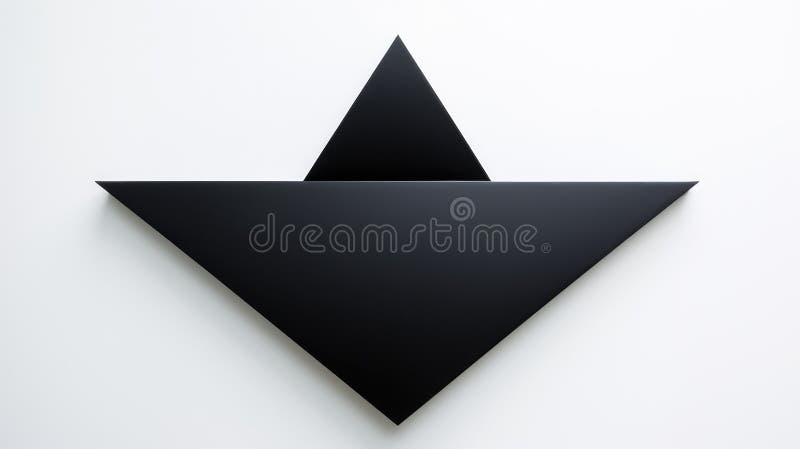 Geometry black triangles stock illustration. Illustration of display ...
