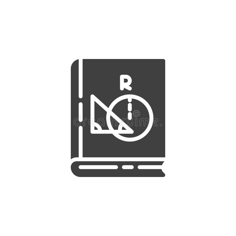 Geometry book vector icon stock vector. Illustration of icon - 188835915