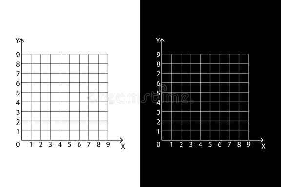 Geometry Cartesian Coordinate System Vector Illustration. Stock ...