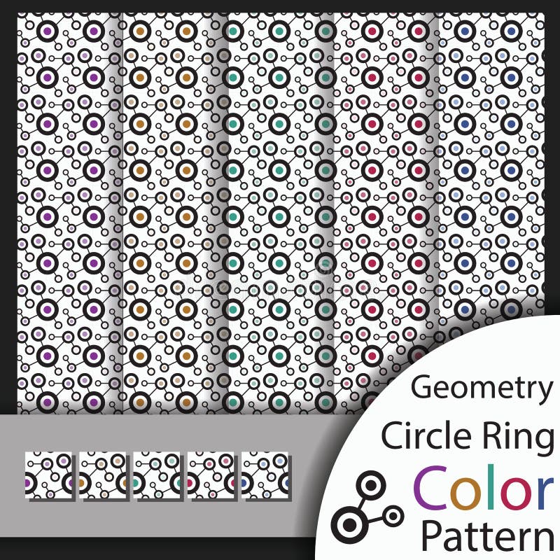 Geometry Circle Ring Color Pattern - Vector Stock Vector - Illustration ...