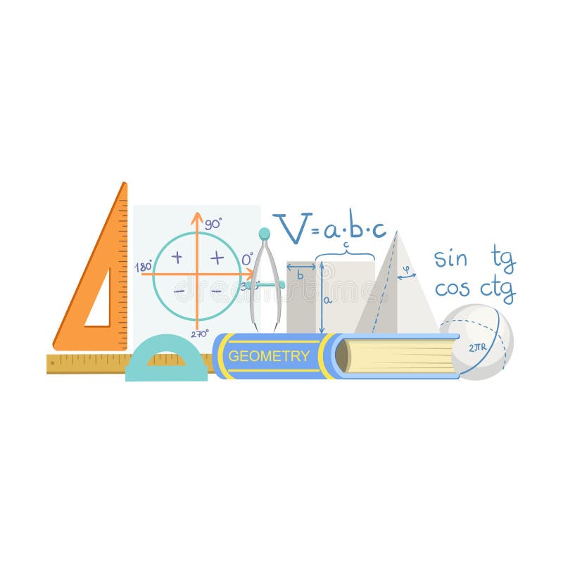 Geometry Class, School Education, Subject Teacher Stock Vector ...