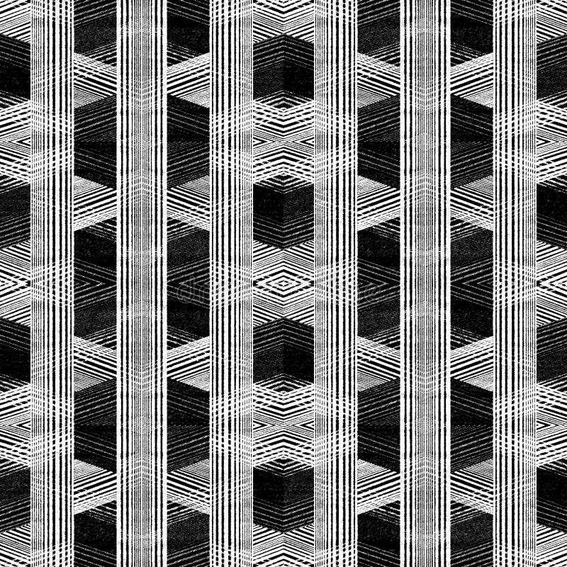 Geometry Classic Repeat Modern Pattern with Textures Stock Illustration ...