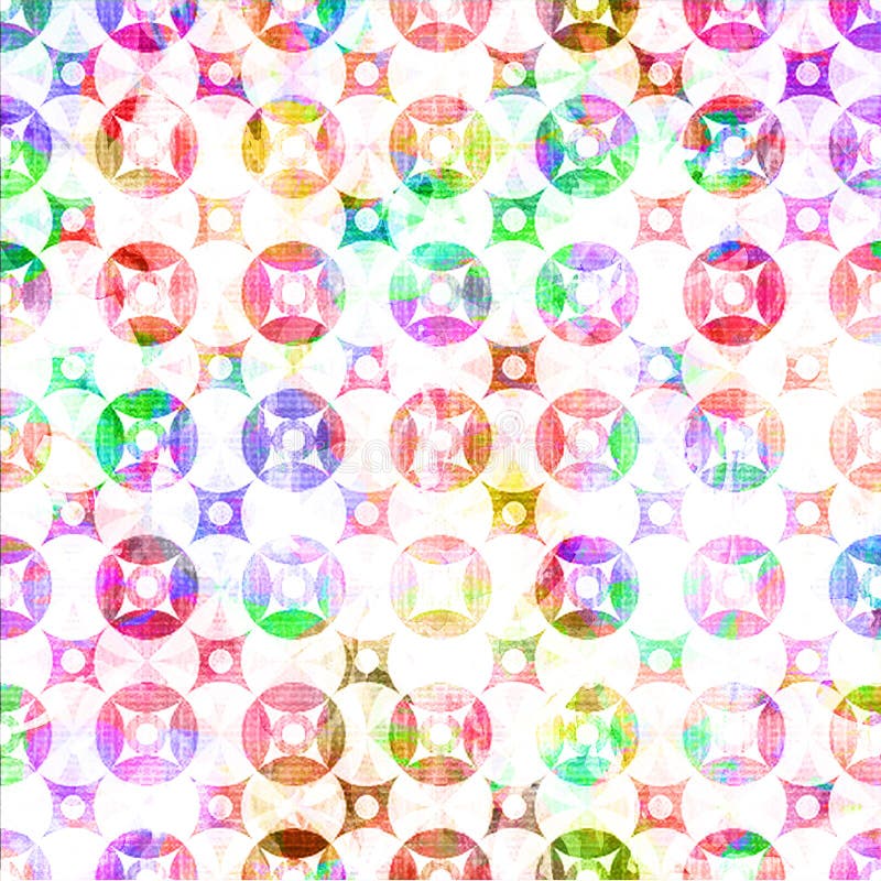 Geometry Repeat Pattern with Texture Background Stock Illustration ...