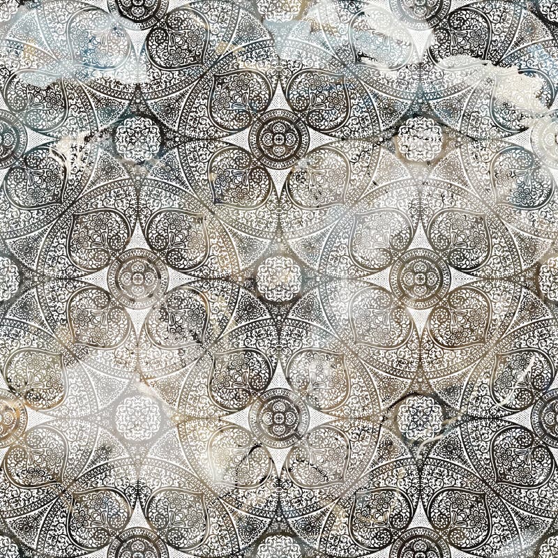 Geometry Classic Repeat Modern Pattern with Textures Stock Illustration ...