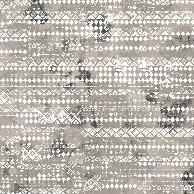 Geometry Classic Repeat Modern Pattern with Textures Stock Illustration ...