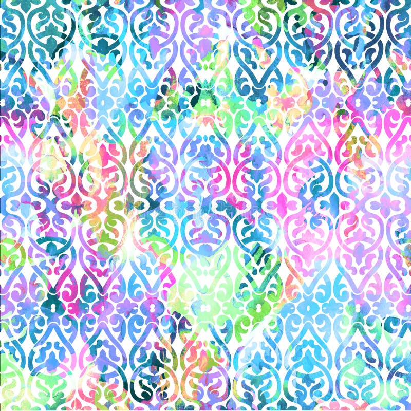 Geometry Classic Repeat Modern Pattern with Textures Stock Illustration ...