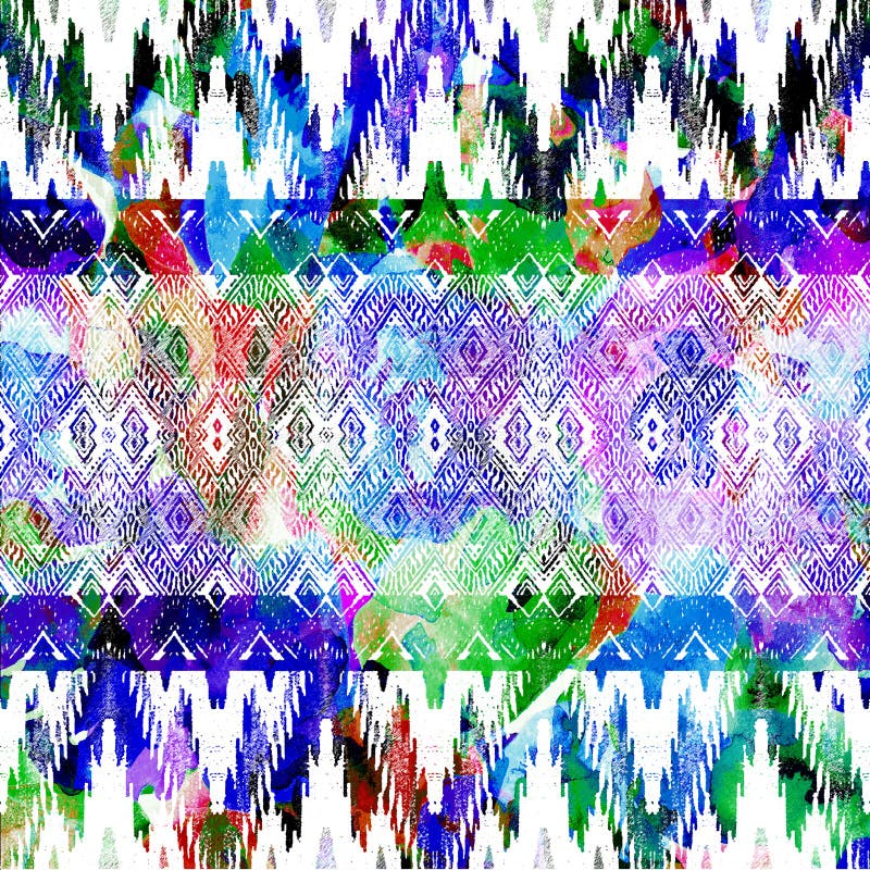 Geometry Classic Repeat Modern Pattern with Textures Stock Illustration ...