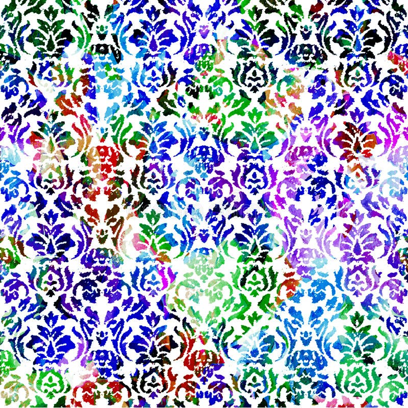 Geometry Classic Repeat Modern Pattern with Textures Stock Illustration ...