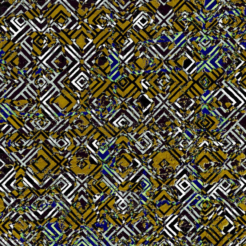 Geometry Classic Repeat Modern Pattern with Textures Stock Illustration ...