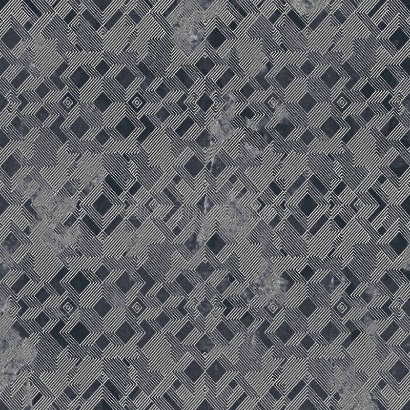 Geometry Classic Repeat Modern Pattern with Textures Stock Illustration ...