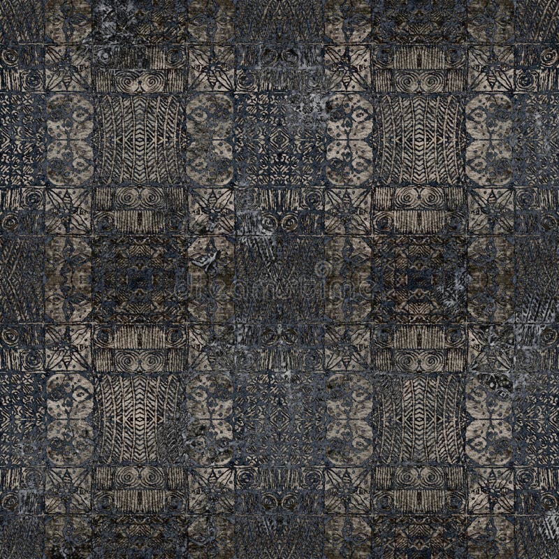 Geometry Classic Repeat Modern Pattern with Textures Stock Illustration ...