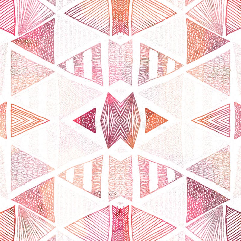 Geometry Classic Repeat Modern Pattern with Textures Stock Illustration ...