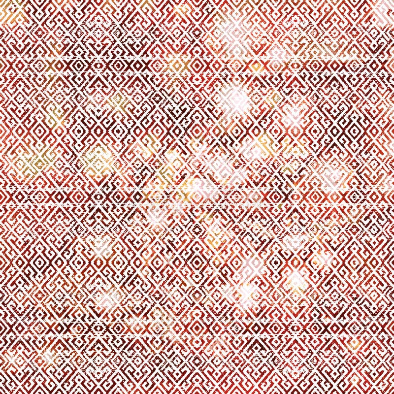 Geometry Classic Repeat Modern Pattern with Textures Stock Illustration ...