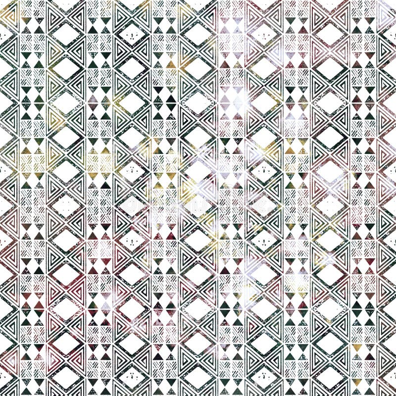 Geometry Classic Repeat Modern Pattern with Textures Stock Illustration ...