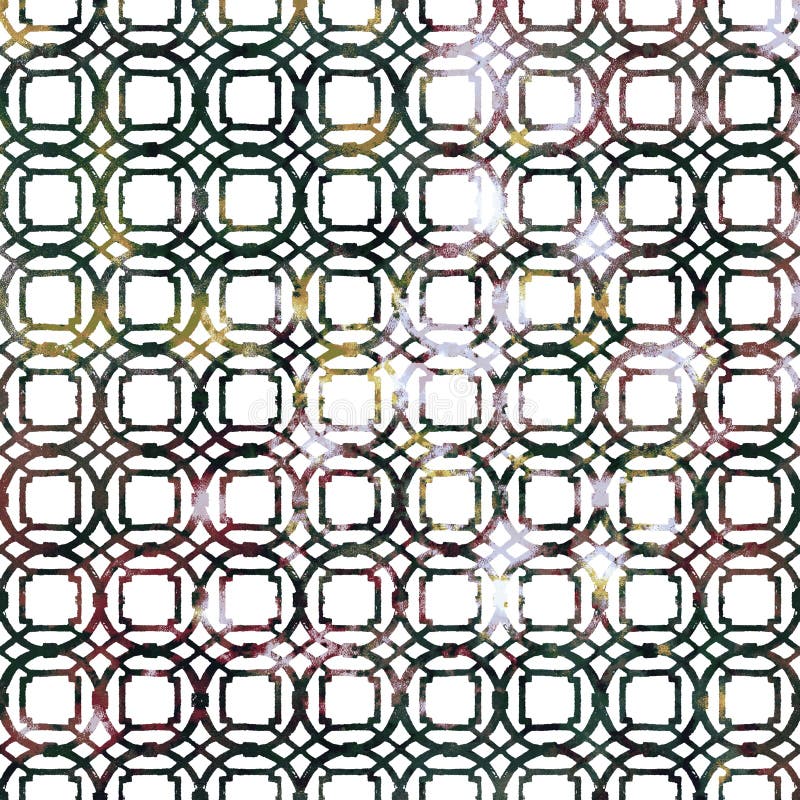 Geometry Classic Repeat Modern Pattern with Textures Stock Illustration ...