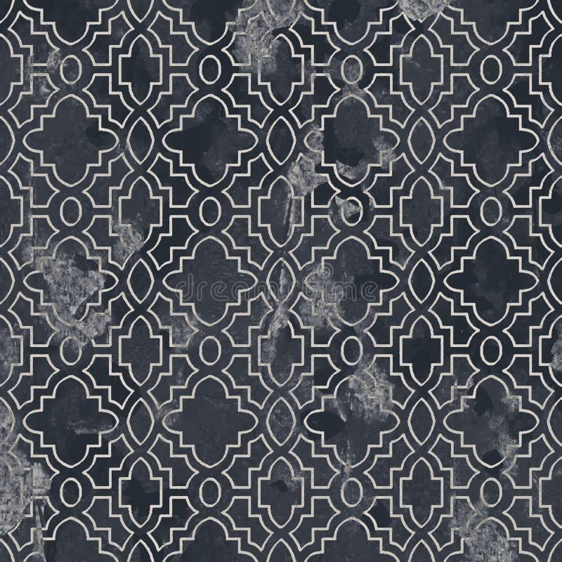 Geometry Classic Repeat Modern Pattern with Textures Stock Illustration ...