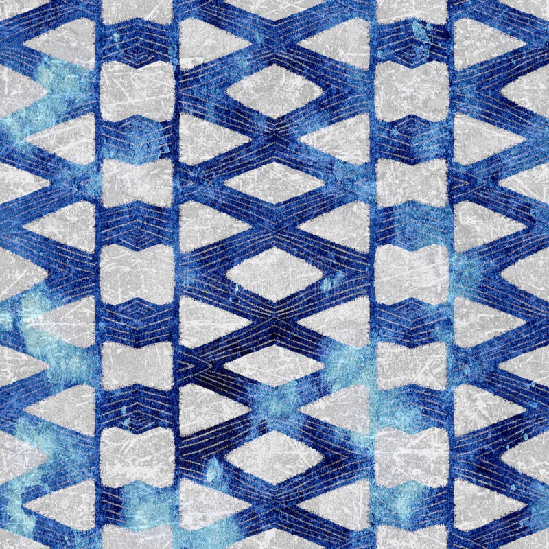 Geometry Repeat Pattern with Texture Background Stock Illustration ...