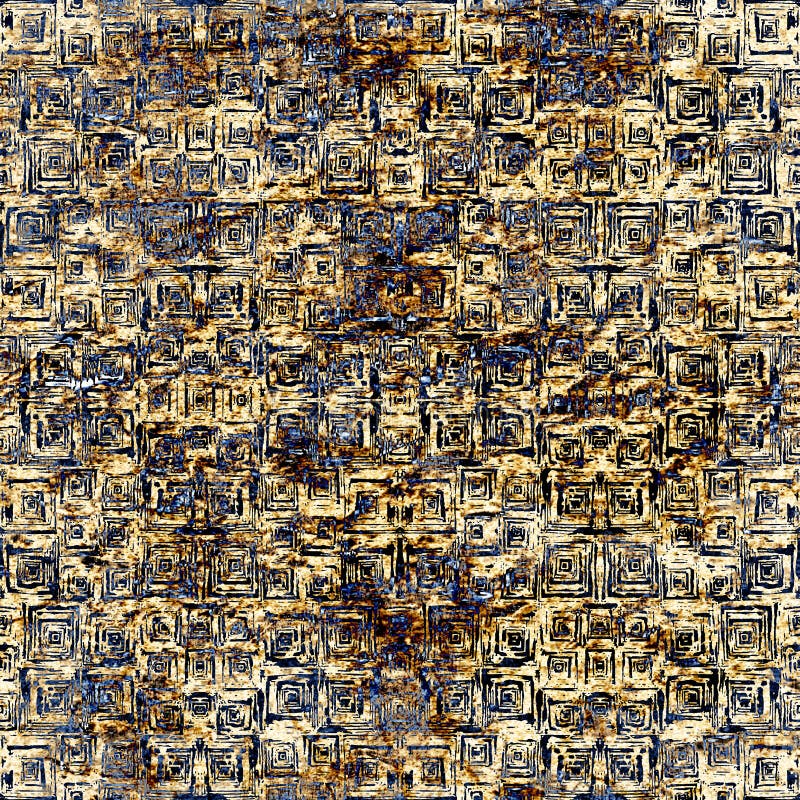 Geometry Repeat Pattern with Texture Background Stock Illustration ...