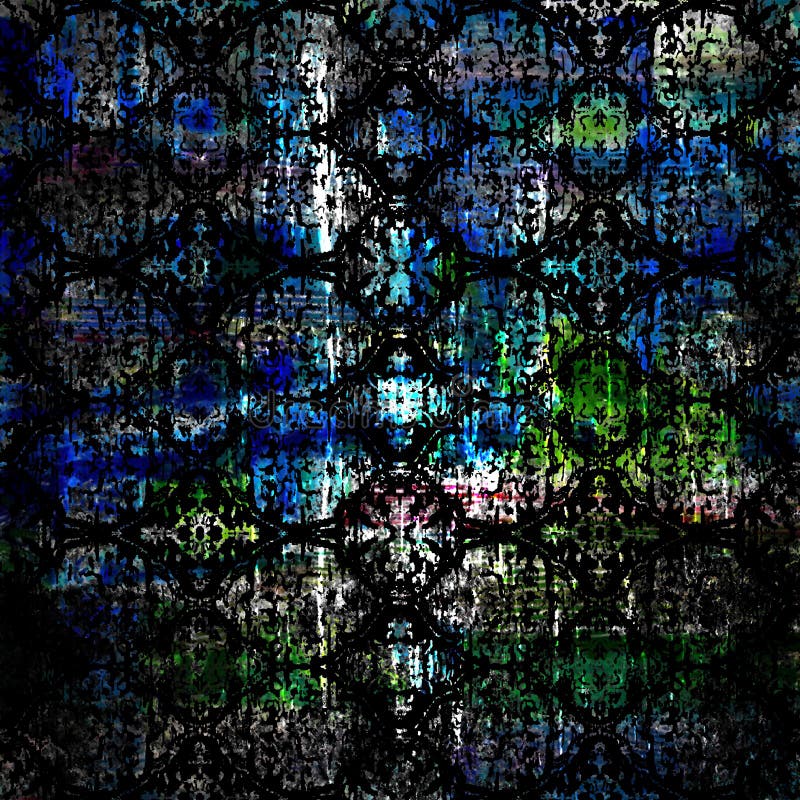 Geometry Repeat Pattern with Texture Background Stock Illustration ...