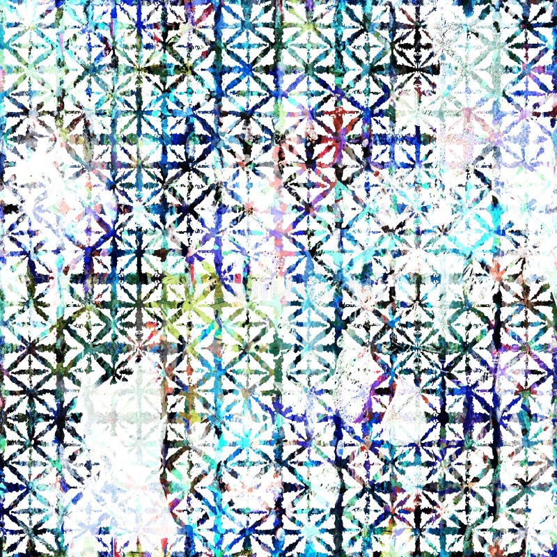 Geometry Repeat Pattern with Texture Background Stock Illustration ...