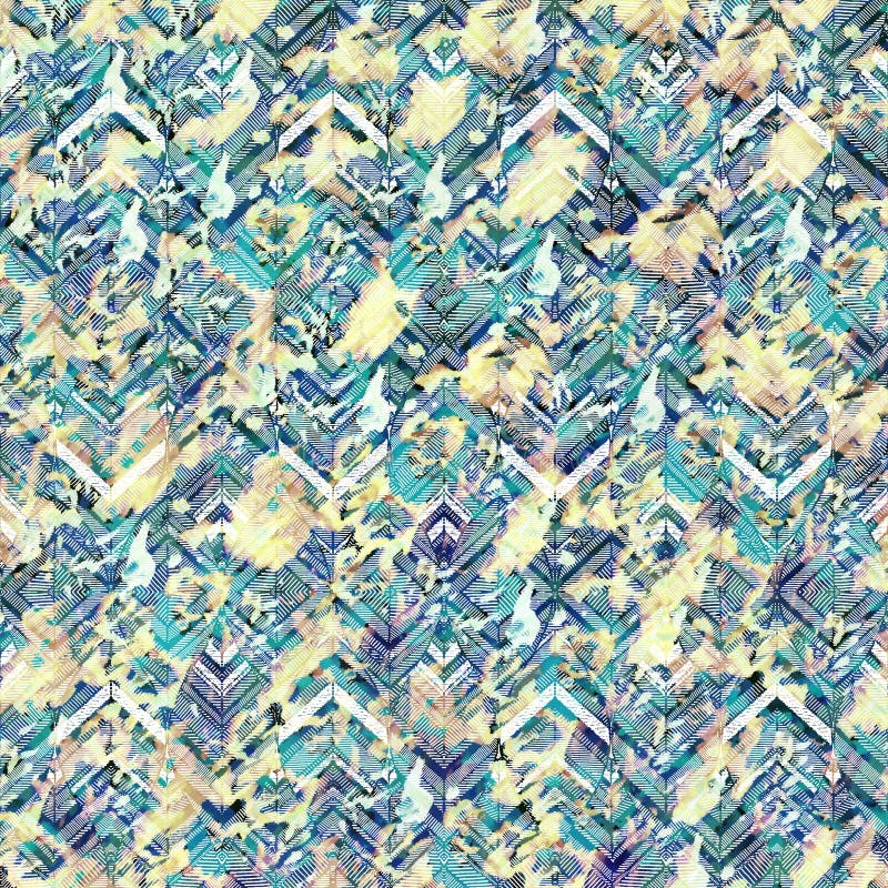 Geometry Repeat Pattern with Texture Background Stock Illustration ...