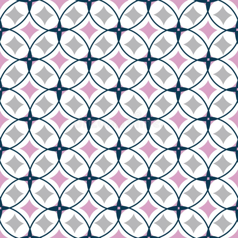Geometry Classical Seamless Vector Texture Pattern with Simple Circle ...