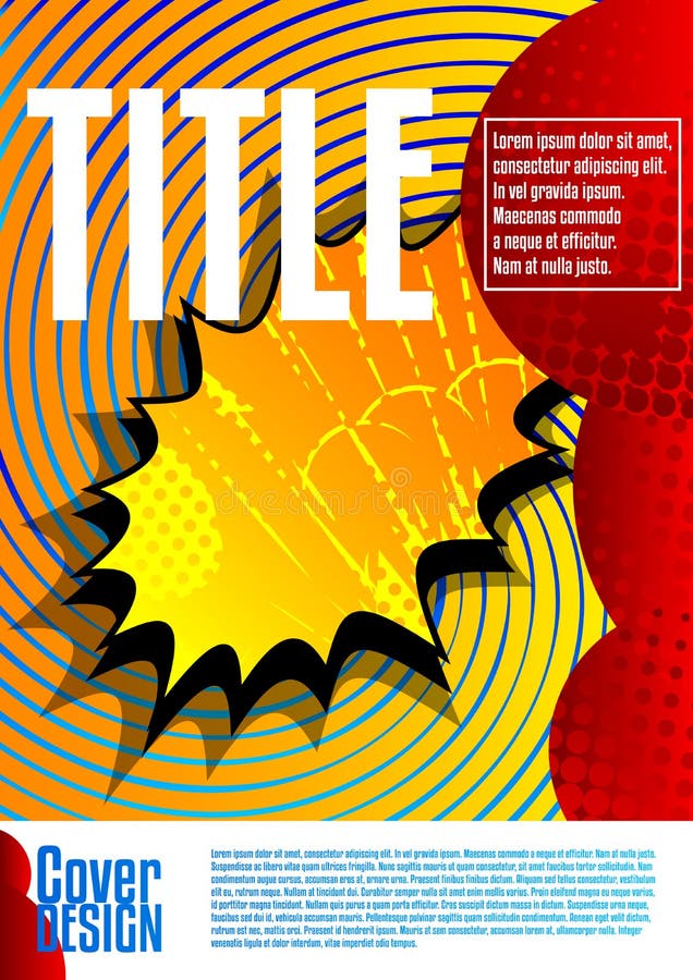 Cartoon Brochure - Trifold Template Design Stock Vector - Illustration ...