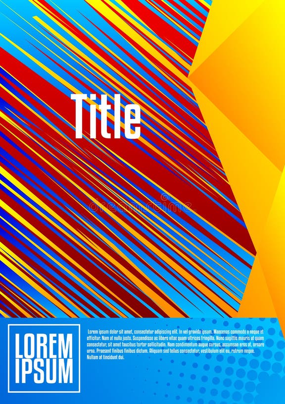 Geometry Comic Book Style Cartoon Brochure, Flyer Template. Stock ...