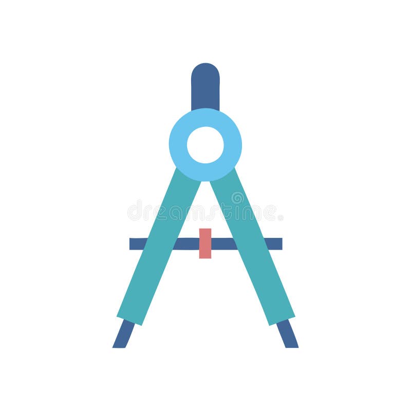 Geometry Compass Icon stock vector. Illustration of compass - 351936395