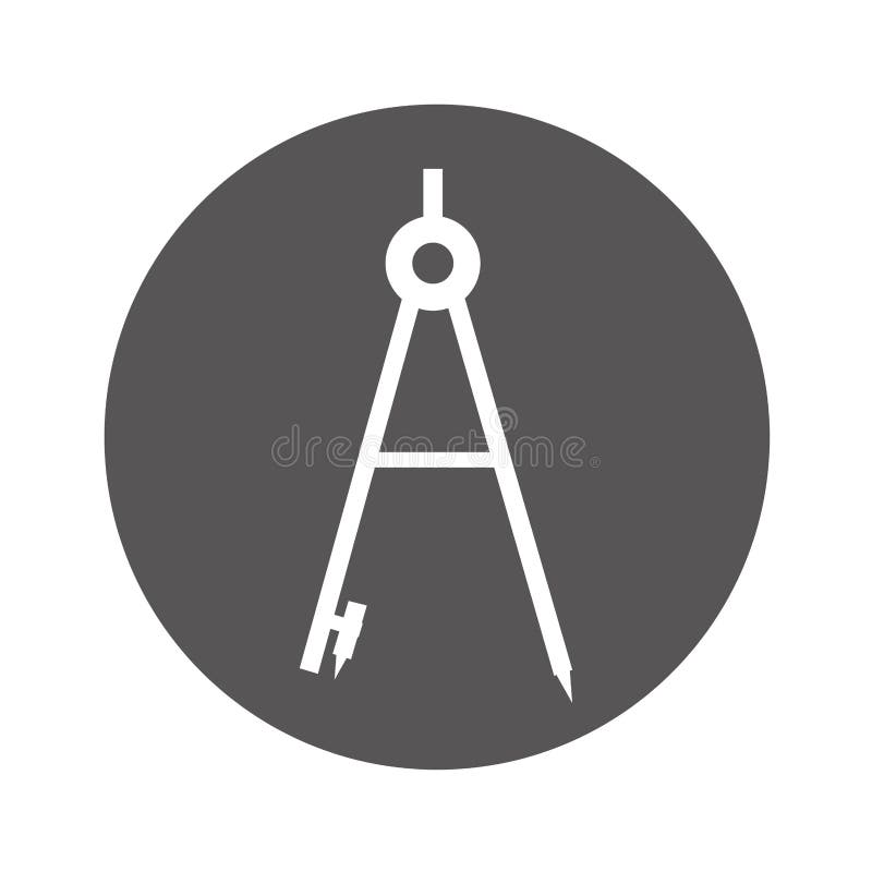 Geometry Compass Isolated Icon Stock Vector - Illustration of maths ...