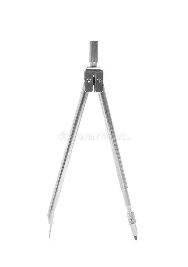 Old Geometry Compass Isolated with Clipping Path Stock Image - Image of ...