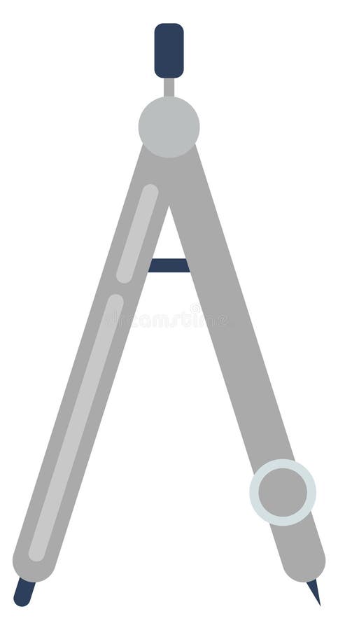 Geometry Compass Tool. Math Science Color Icon Stock Illustration ...