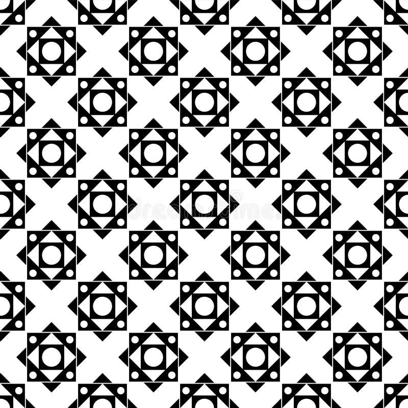 Geometry Cute Seamless Pattern Stock Illustration - Illustration of ...