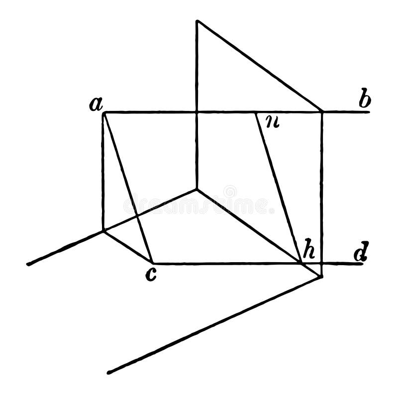 Geometry Dealing with Lengths Vintage Engraving Stock Vector ...