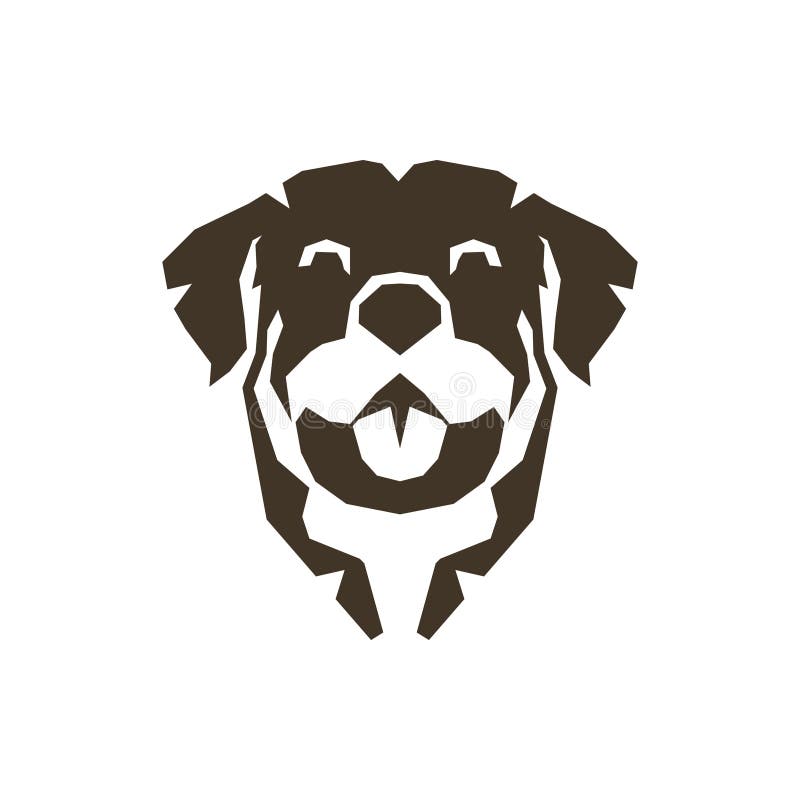 Geometry Dog ??head Vector Logo Design. Stock Vector - Illustration of ...