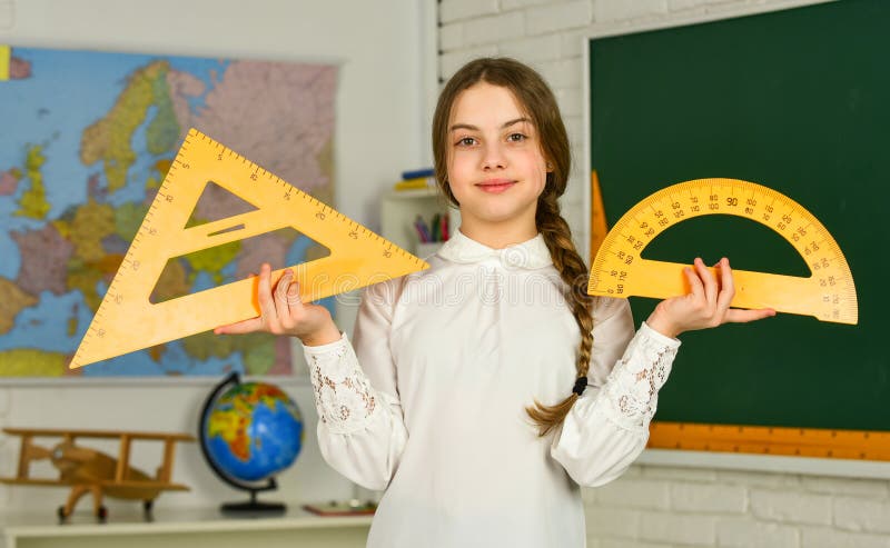 Geometry Favorite Subject. Measure Angles in Degrees Stock Photo ...