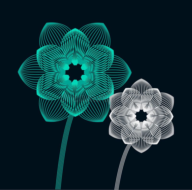 Geometry flower stock vector. Illustration of geometric - 59185365