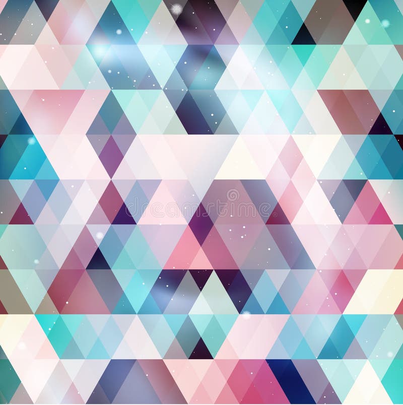 Triangle Background with Galaxy Texture Stock Vector - Illustration of ...