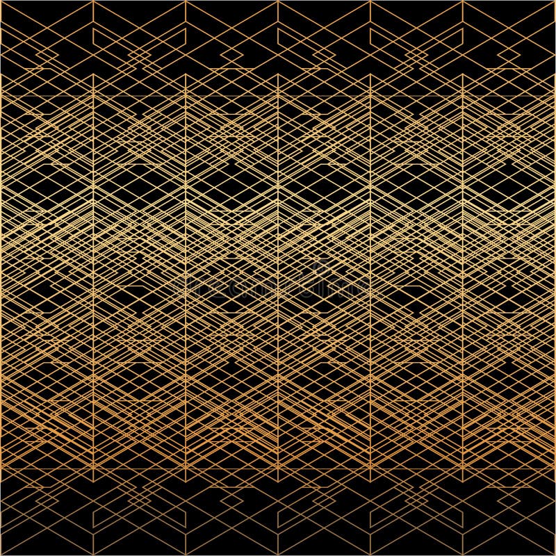 Geometry Gold Pattern.Simple Abstract Pattern for Your Design. Stock ...