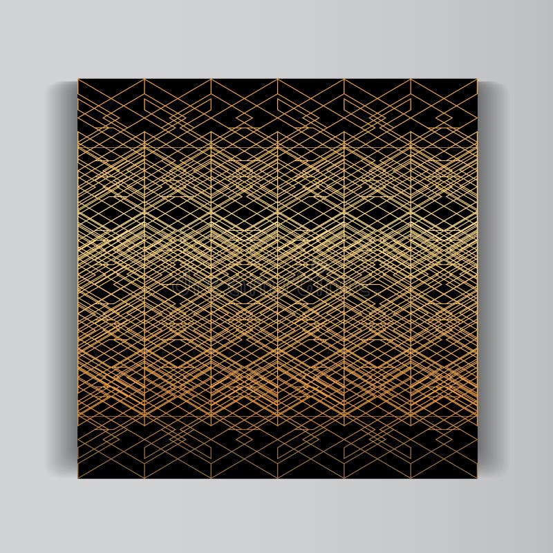 Geometry Gold Pattern.Simple Abstract Pattern for Your Design Stock ...